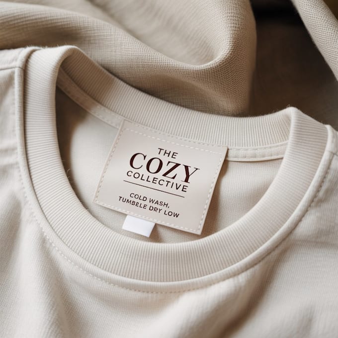 Design custom neck label, wash care labels for your t shirt or clothing ...