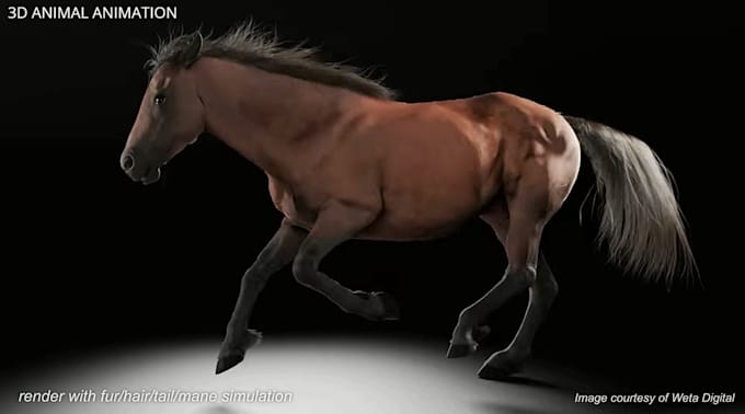 Do cgi realistic animal model 3d character model 3d vfx animation xgen ...