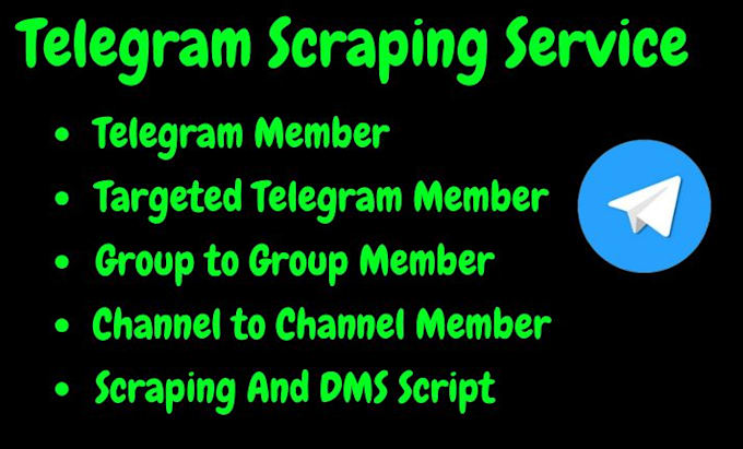 Do telegram scraper, scrap, scraping, subscriber, script by Muradt5 | Fiverr