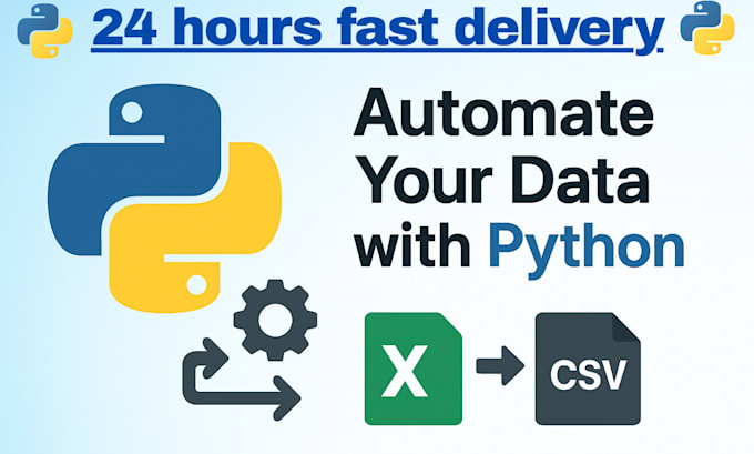 Automate your data using python by Prakashdatapro | Fiverr