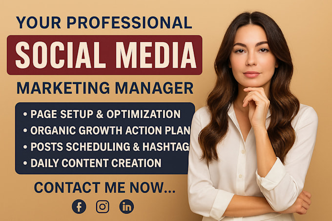 Be digital social media content marketing creator expert ig fb ads post manager by Vossmira | Fiverr