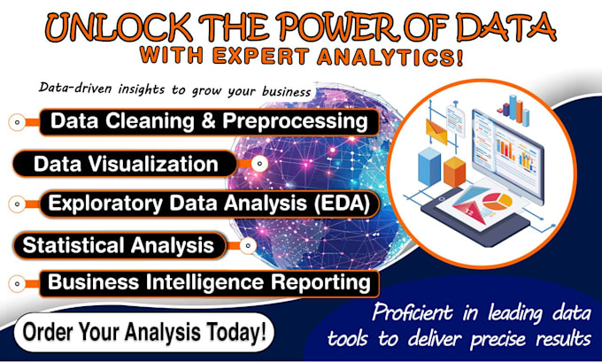 Data analytics data visualization python excel r power bi google analytics by Jdonalde | Fiverr