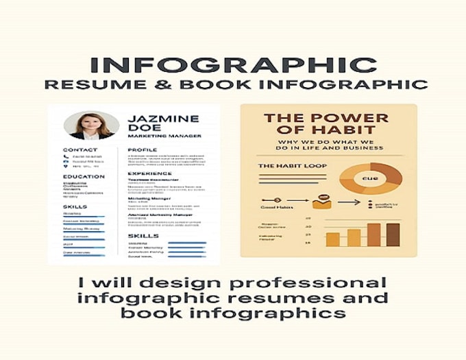 Design professional infographic resumes and book infographics by Emily ...