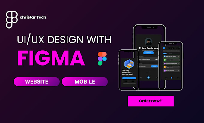 Web design app, ui design, ui ux wireframe, brand identity, figma, adobe xd by Chris_jn2 | Fiverr