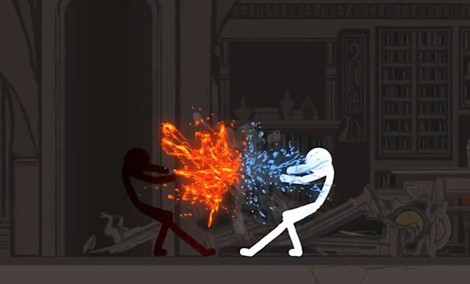 Create dynamic stickman fight or story animation, 2d stick figure by ...