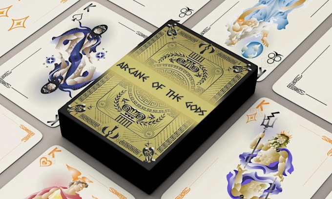 Create playing card game design poker card deck rulebook card box design mockup by Right_kard ...