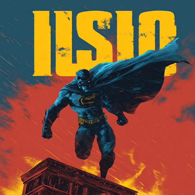 Draw superhero comic book cover by Gitsics | Fiverr