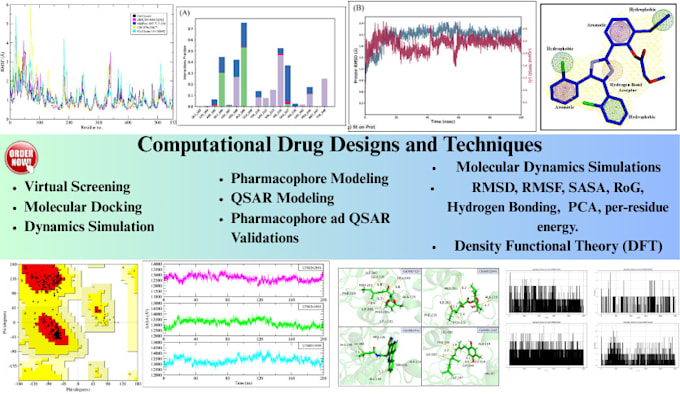 Perform computational drug design, md simulations, dft with advanced ...