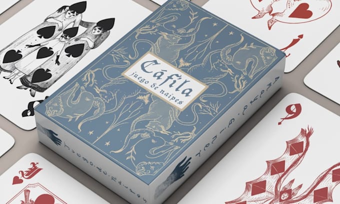 Create playing card game design poker cards deck rulebook card box design mockup by Opemscards ...