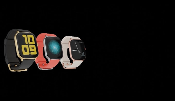 Do realistic 3d wristwatch animation, watch design, wristbands, clock ...