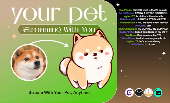 Make your pet a fun companion for your twitch live stream by Mrbullish ...