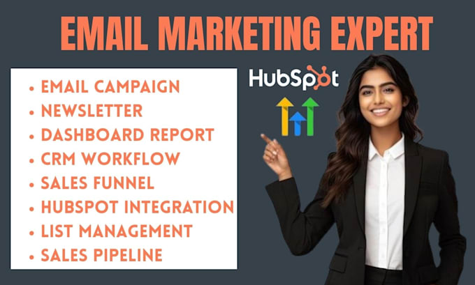 Setup hubspot dashboard report, newsletter, email campaign hubspot by ...