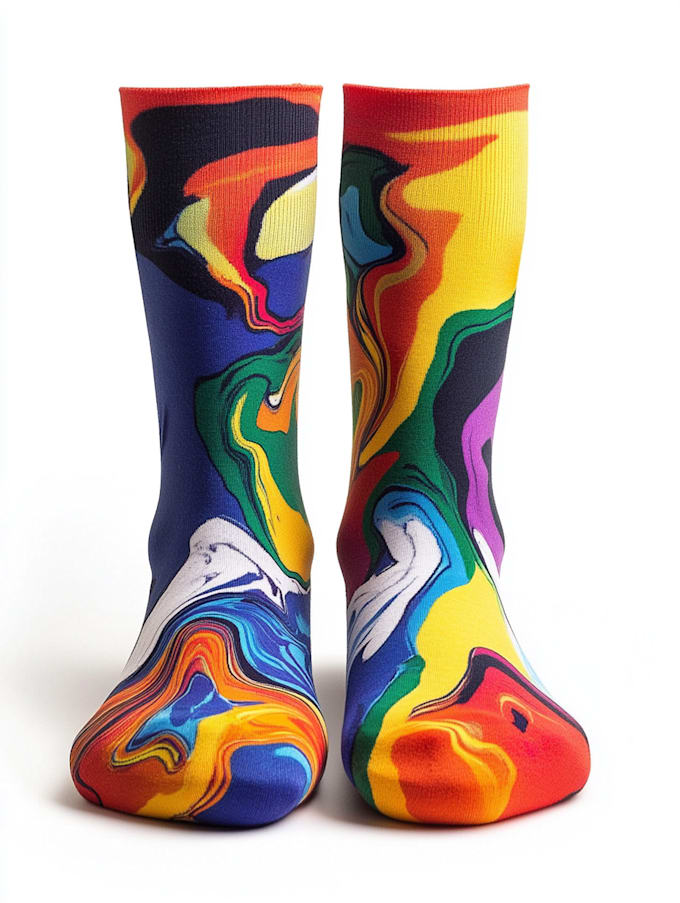 Make a custom and unique socks design art for you by Darianawford | Fiverr