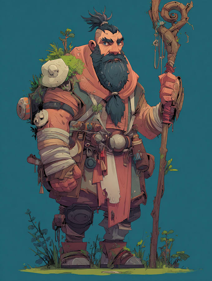 Draw 2d game character illustration by Mercyspear | Fiverr