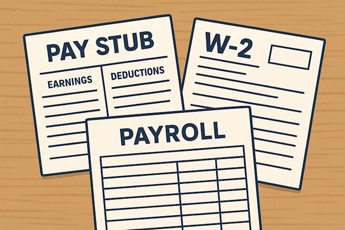 Make paystub, paycheck, adp pay stubs, payroll report w2 w3 payslip by ...