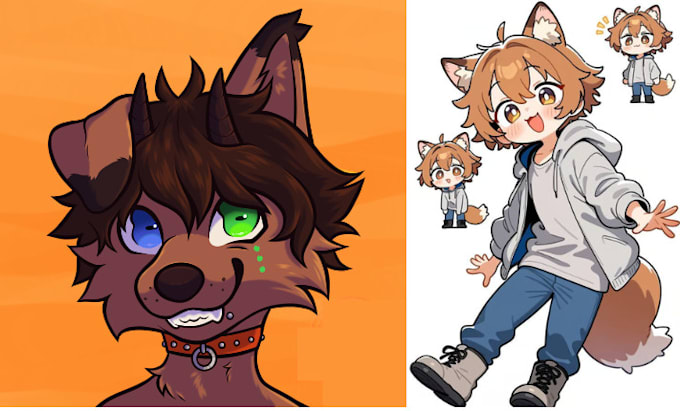 Draw furry icon furry pfp furry avatar furry headshot furry art furry ...