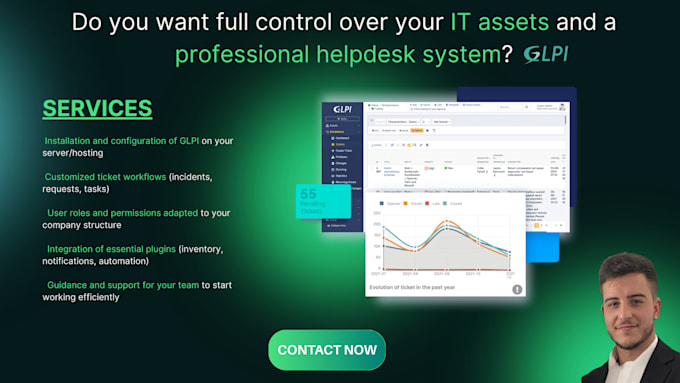 Install, configure and customize glpi itsm, helpdesk and ticketing system by Josem20 | Fiverr