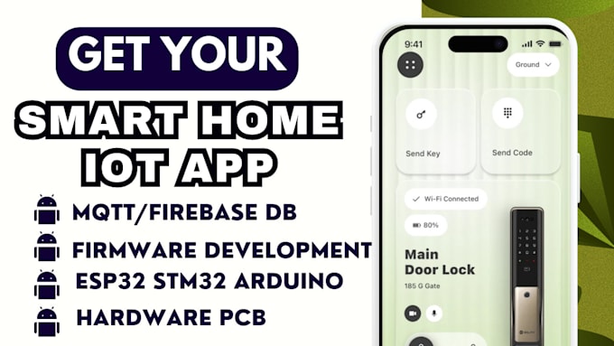Do home automation iot app bluetooth ble esp32 mqtt arduino stm32 iot project by Ayotechmcu | Fiverr