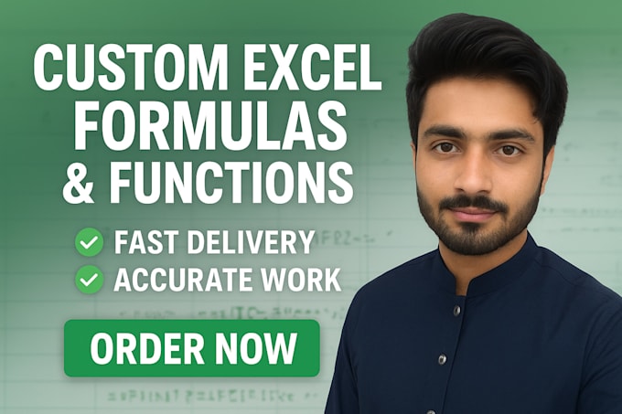Create custom excel and google sheets formulas and functions by Saqidataanalyst | Fiverr