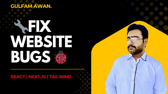 Conserte bugs e erros no site em react nextjs tailwind rapidinho