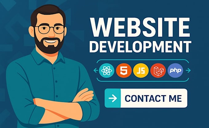 Do website development as full stack web developer, php laravel html css react by Habibwaqas ...