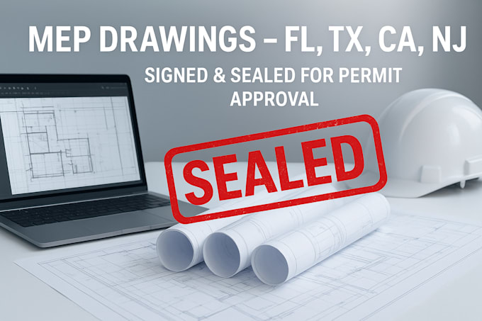 Seal mep drawings for construction and code compliance by David_tylerpe ...