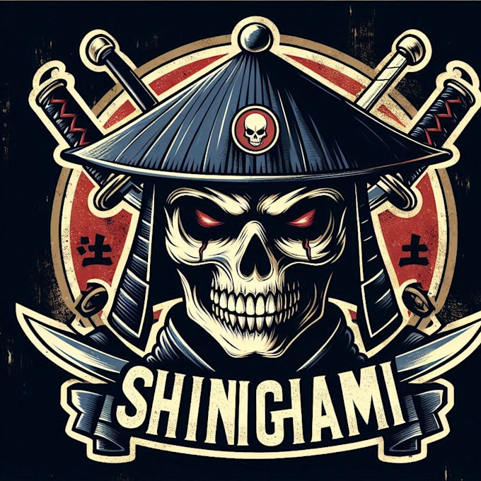 Design high quality shinigami skull grunge vintage logo with t shirt ...