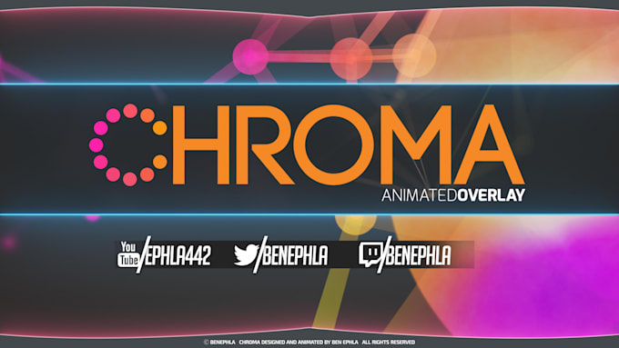 Create an animated chroma twitch overlay package by Benephla | Fiverr