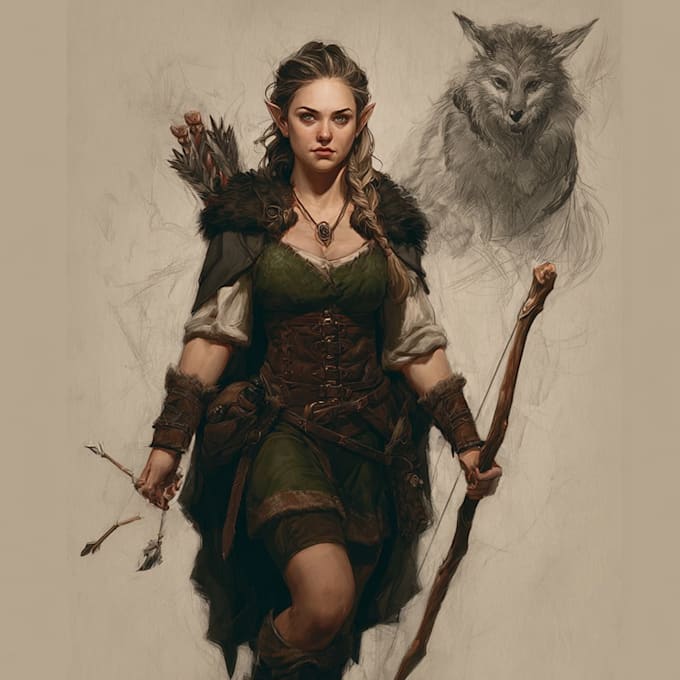 Dnd character art and dnd character art by Dolelaaksi | Fiverr