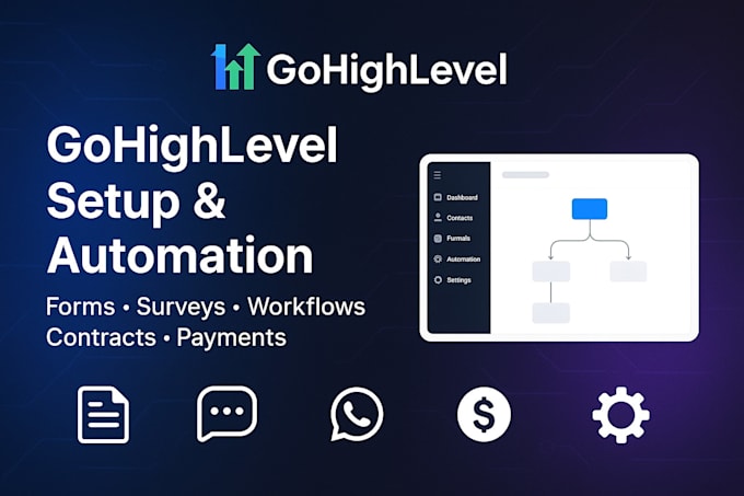 Setup go highlevel form survey workflow contract payment go high level ...