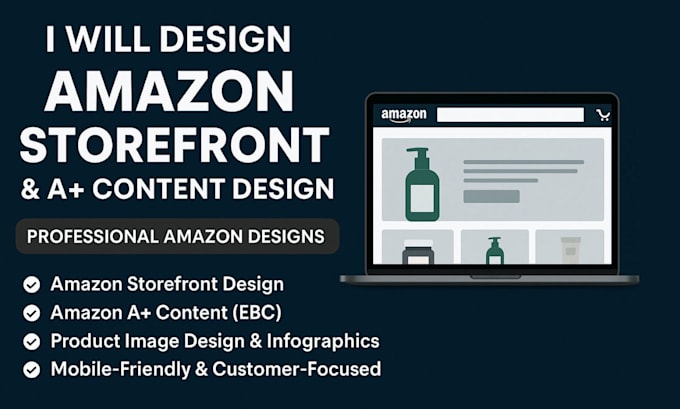 Design professional amazon storefront, a plus content design brand ...
