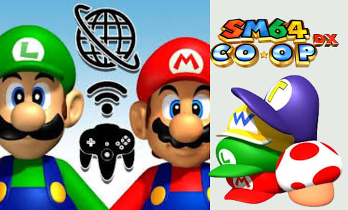 Setup sm64coopdx multiplayer with custom characters mods by Comic_joshua | Fiverr