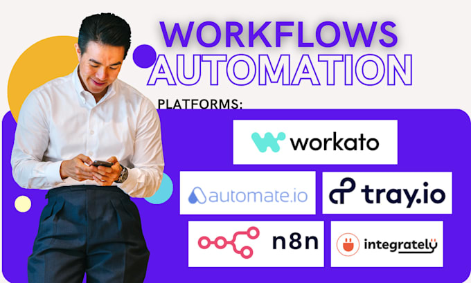 Crear automatizaciones con workato, tray.io, integrately, n8n, automate.io y workflows de n8n