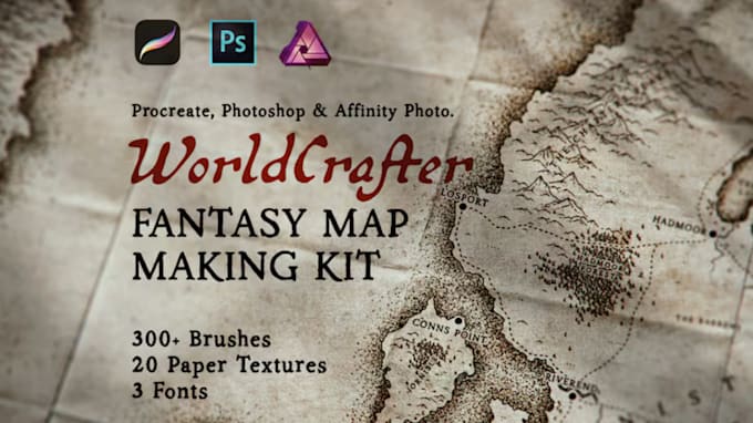 Fantasy map for dnd fiction travel map world map city country map rpg ...