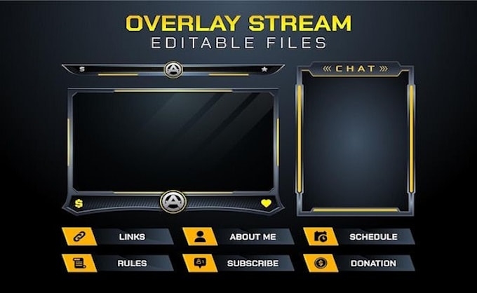 Twitch logo stream background animate twitch overlay chatbox overlay ...