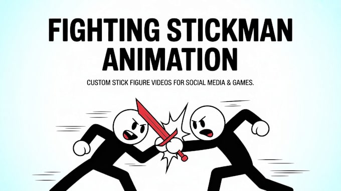 Create fighting stickman animation stick figure animation by ...