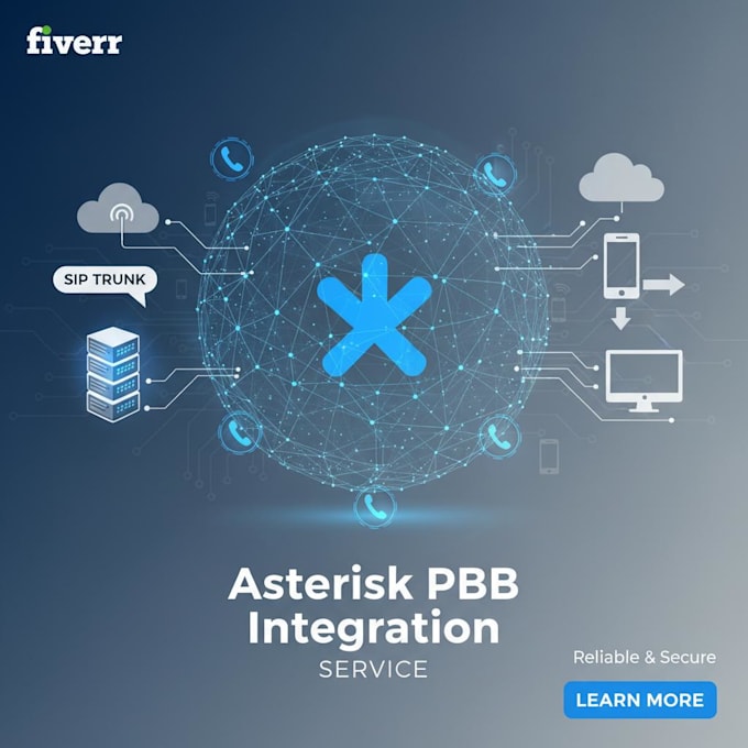 Integrate and configure your asterisk pbx, sip trunks, and voip solutions by Mmseba | Fiverr