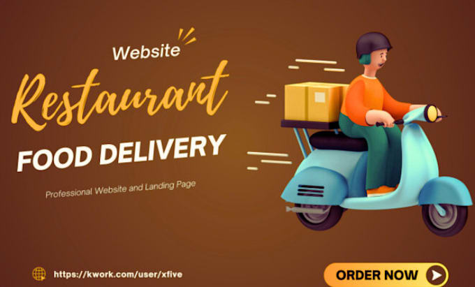 Build a restaurant website and online food delivery system and landing ...