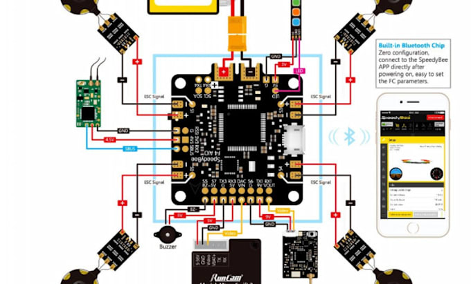 Design pcb layout, drone circuits, iot hardware, schematic, firmware, gerber by Schematicsgenie ...
