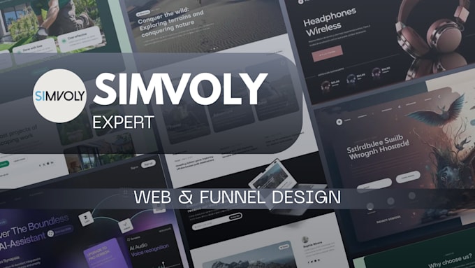 Simvoly websites and funnel design by Klint_daniel123 | Fiverr