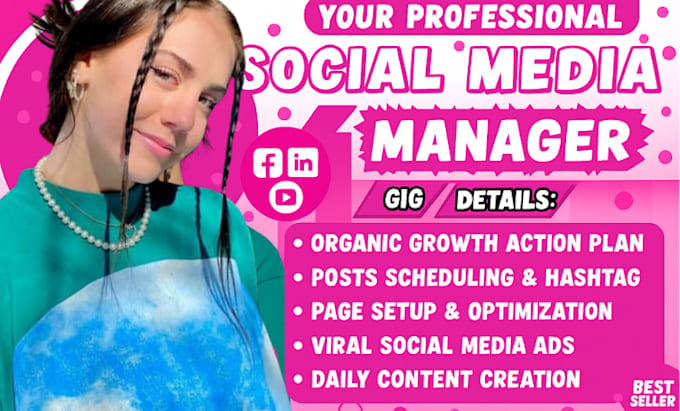 Manage social media create instagram reels write content run facebook ...
