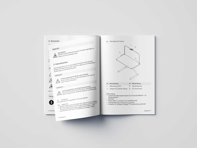 Design user manual or instructional guide by Momina_qureshi | Fiverr