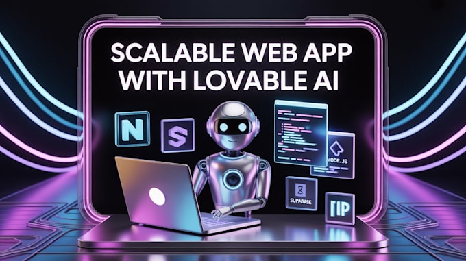 Build scalable full stack web app with lovable ai,next js,bolt new,supabase by Nazeerzara | Fiverr