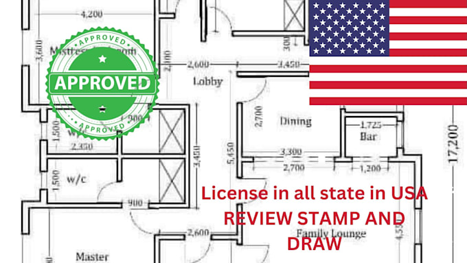 Stamp architectural drawing mep blueprint autocad 2d floor plan by ...