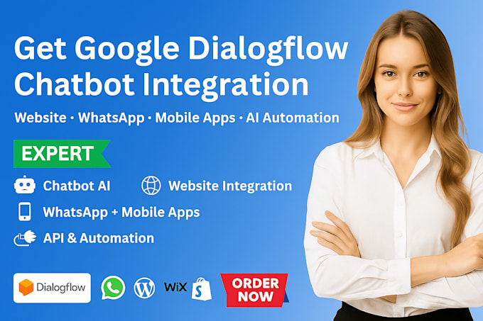 Build and integrate google dialogflow chatbot for website, whatsapp ...