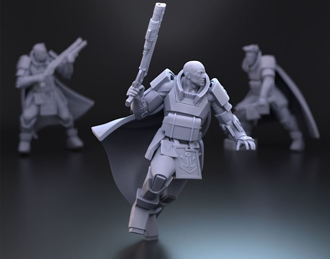 Sculpt custom rpg or tabletop miniature stl for 3d printing by Sammy ...
