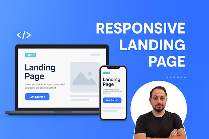 Design and code a responsive landing page in html css by Germankernc ...