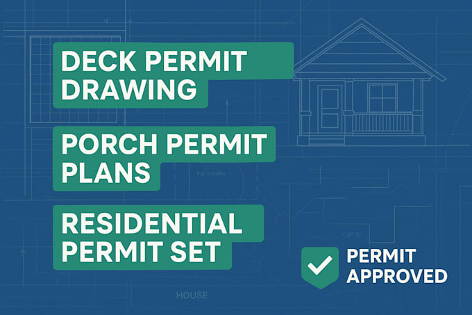 Draft city permit drawings decks, porches, full residential permit sets ...