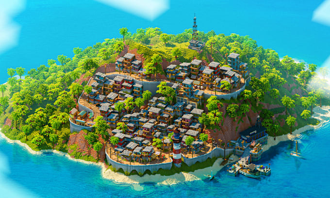 Build creative minecraft map, minecraft lobby, minecraft houses ...