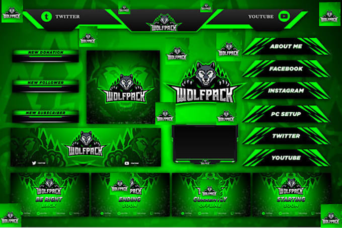 Do unique twitch overlays, custom graphics and stream branding with ...